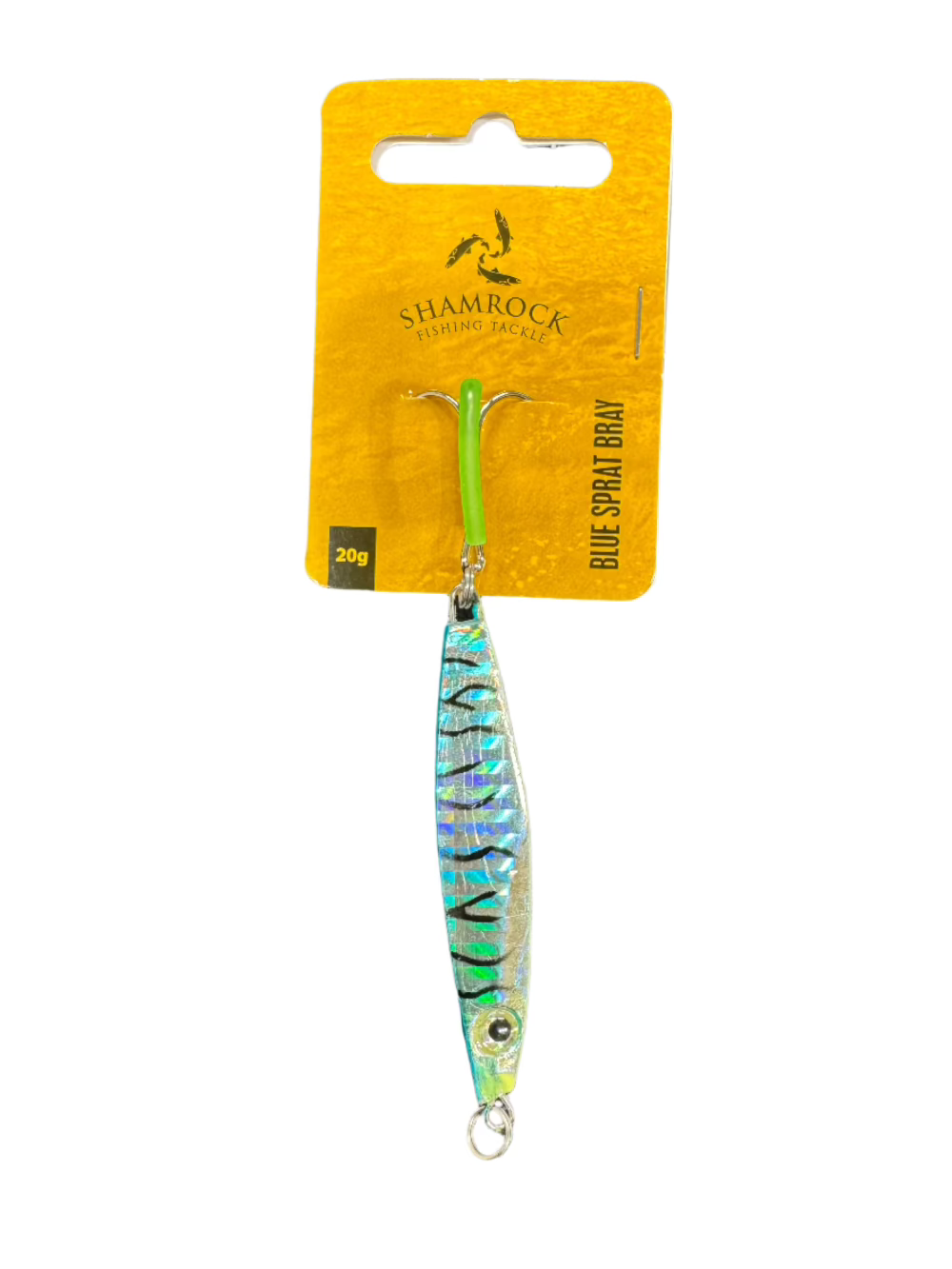 Shamrock Blue Sprat Bray Jig 20g – Bass, Mackerel & Sea-Trout Lure