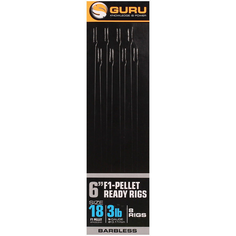 Guru F1 Pellet Pole Rig 6" – N-Gauge Ready Rig for Pole Fishing