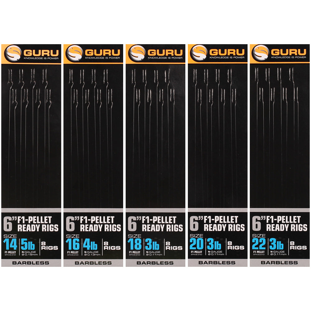 Guru F1 Pellet Pole Rig 6" – N-Gauge Ready Rig for Pole Fishing