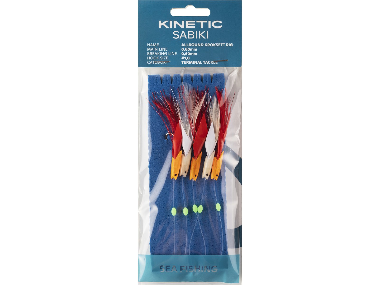 Kinetic Sabiki Allround Mackerel Rig – Pre-Tied Hokkai Set