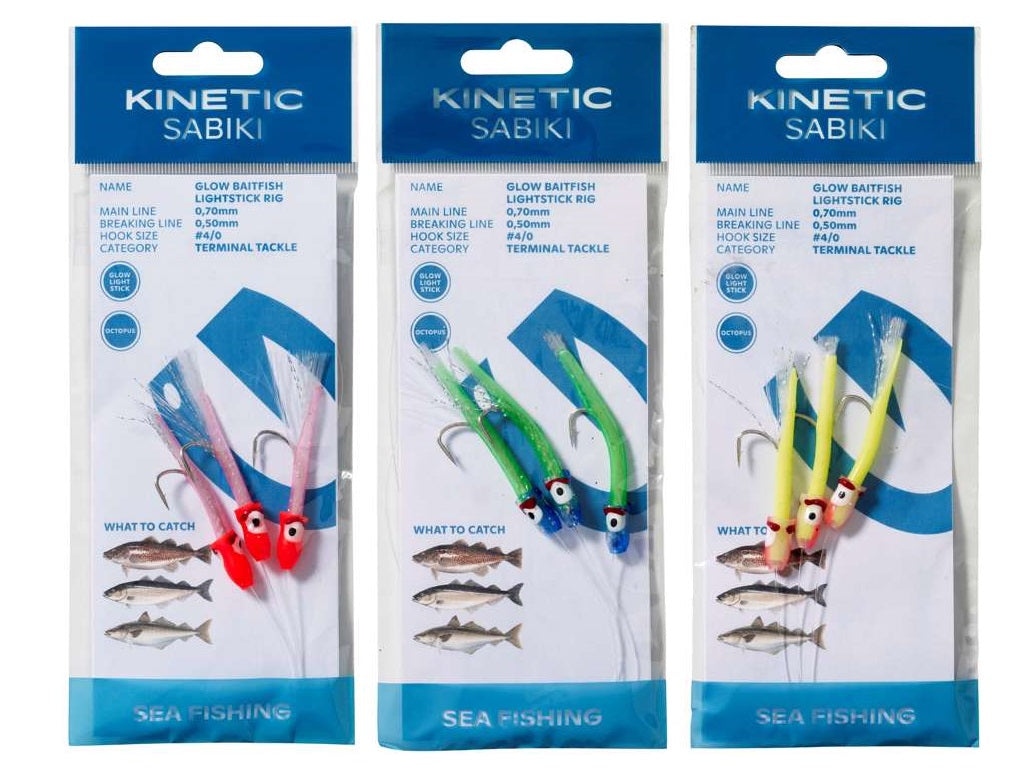 Kinetic Sabiki Glow Baitfish Lightstick – Luminous Sea Rig for Cod ...