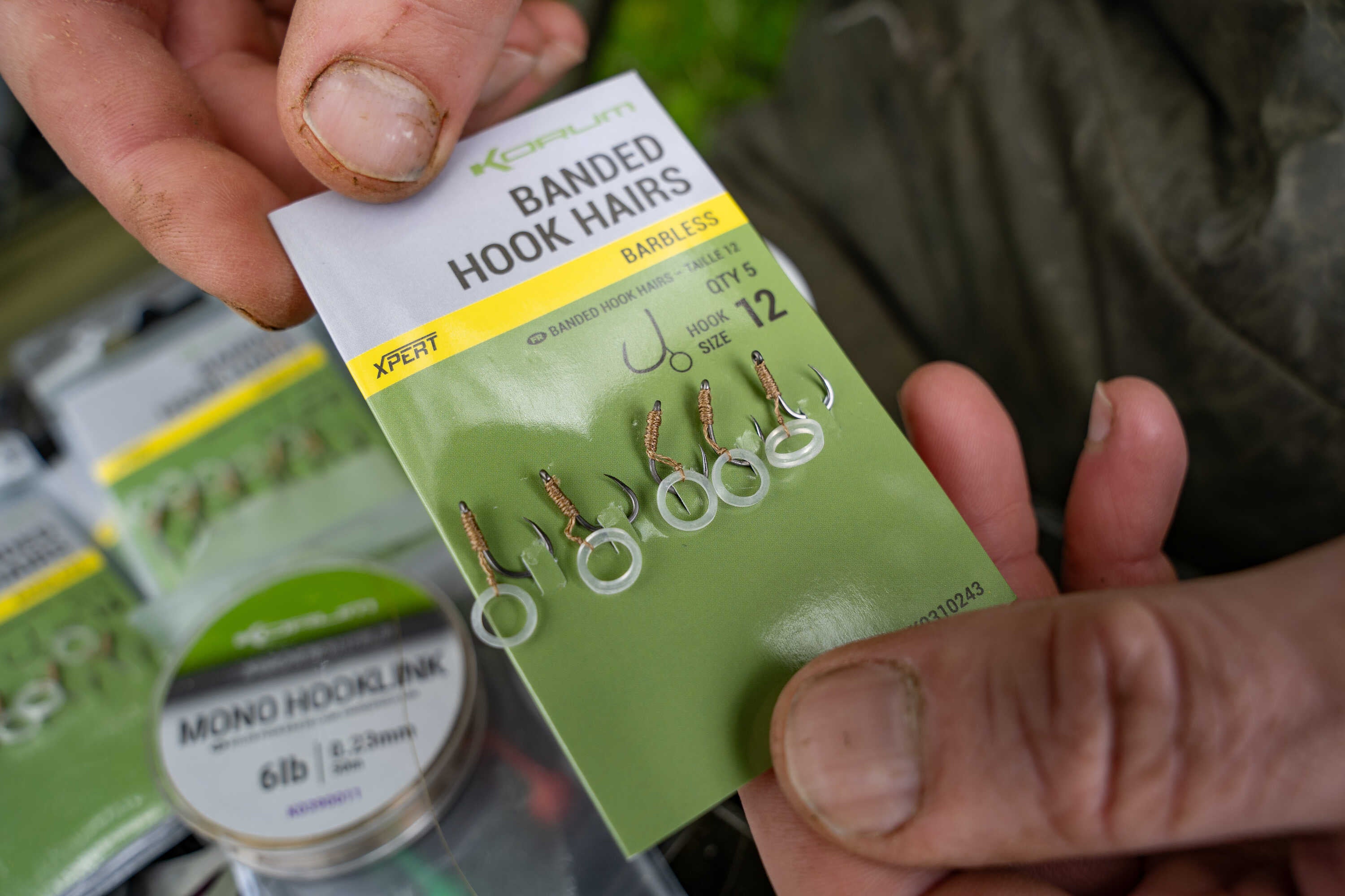 Korum Banded Hook Hairs - Easy Bait Presentation for Hard Pellets and ...