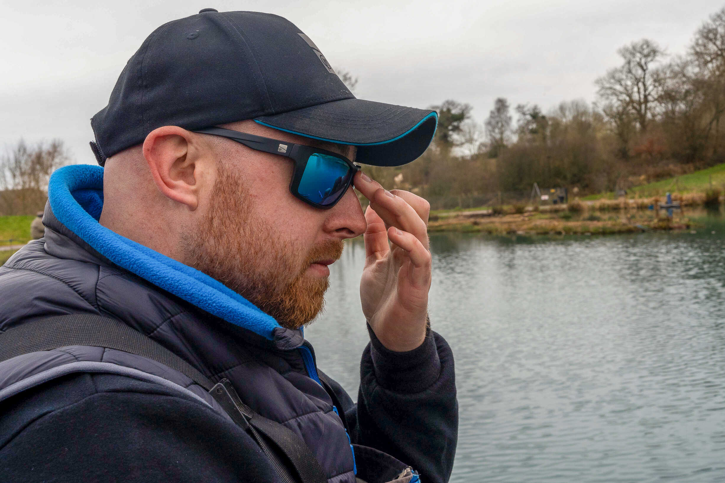 Preston Innovations Inception Wrap Sunglasses with Ice Blue Lens ...