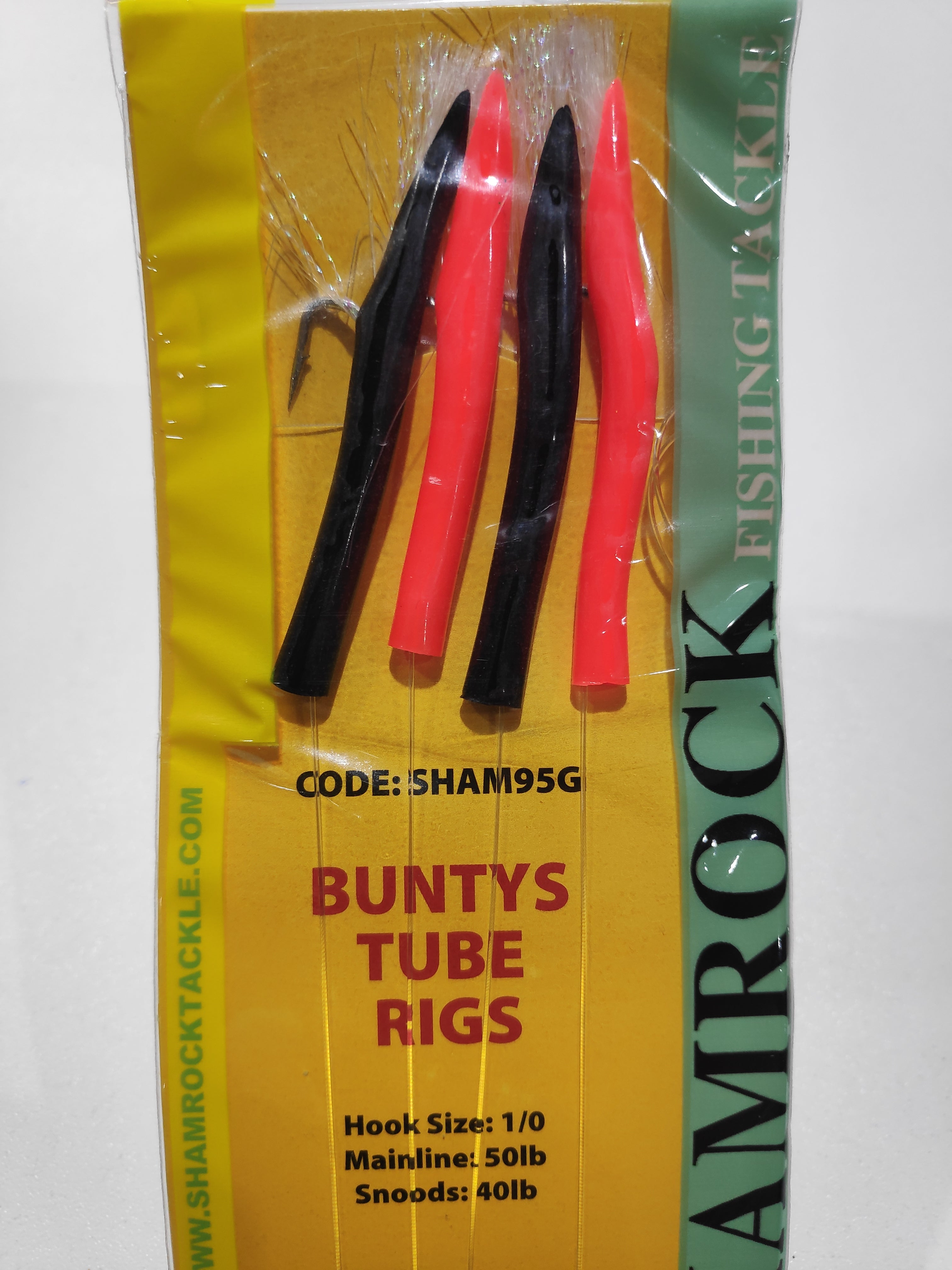 Shamrock Bunty Tube Rig 1/0 – 4 Hook Mackerel & Pollock Sea Rig