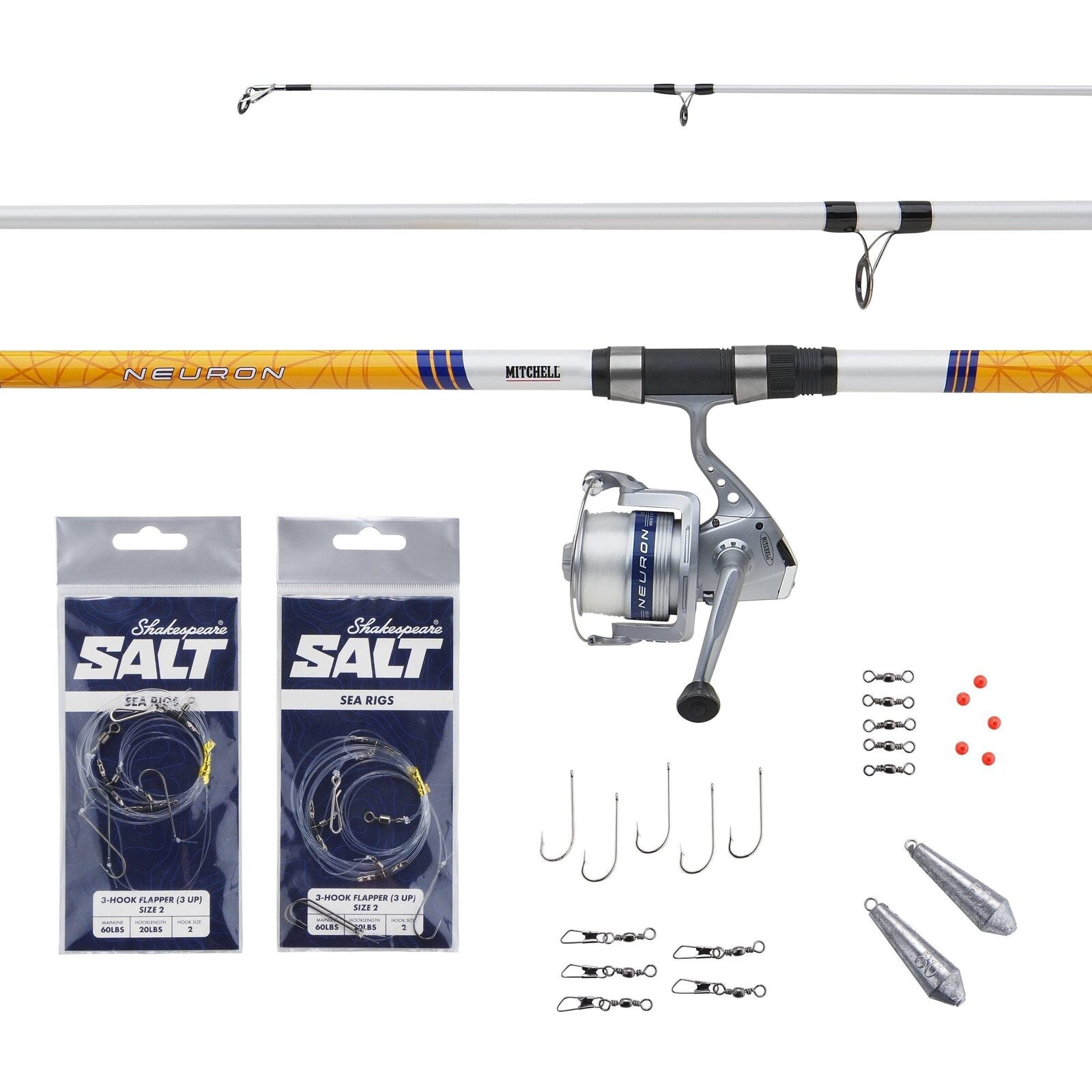 Mitchell Neuron Surf Combo Set: Complete Surfcasting Kit | Duohook.ie