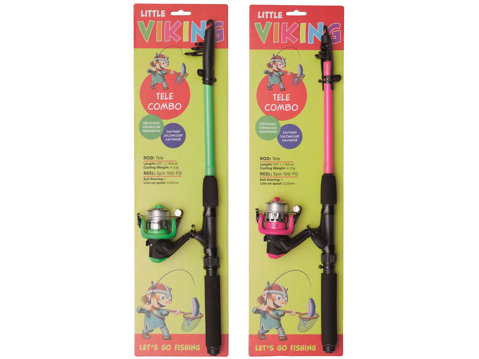 Little Viking Kids Telescopic Rod & Reel Combo – 5'6"